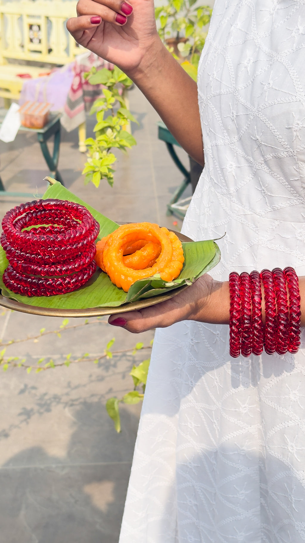 Narangi Jalebi Bangles | Orange Twisty Glass Bangle Pair ...